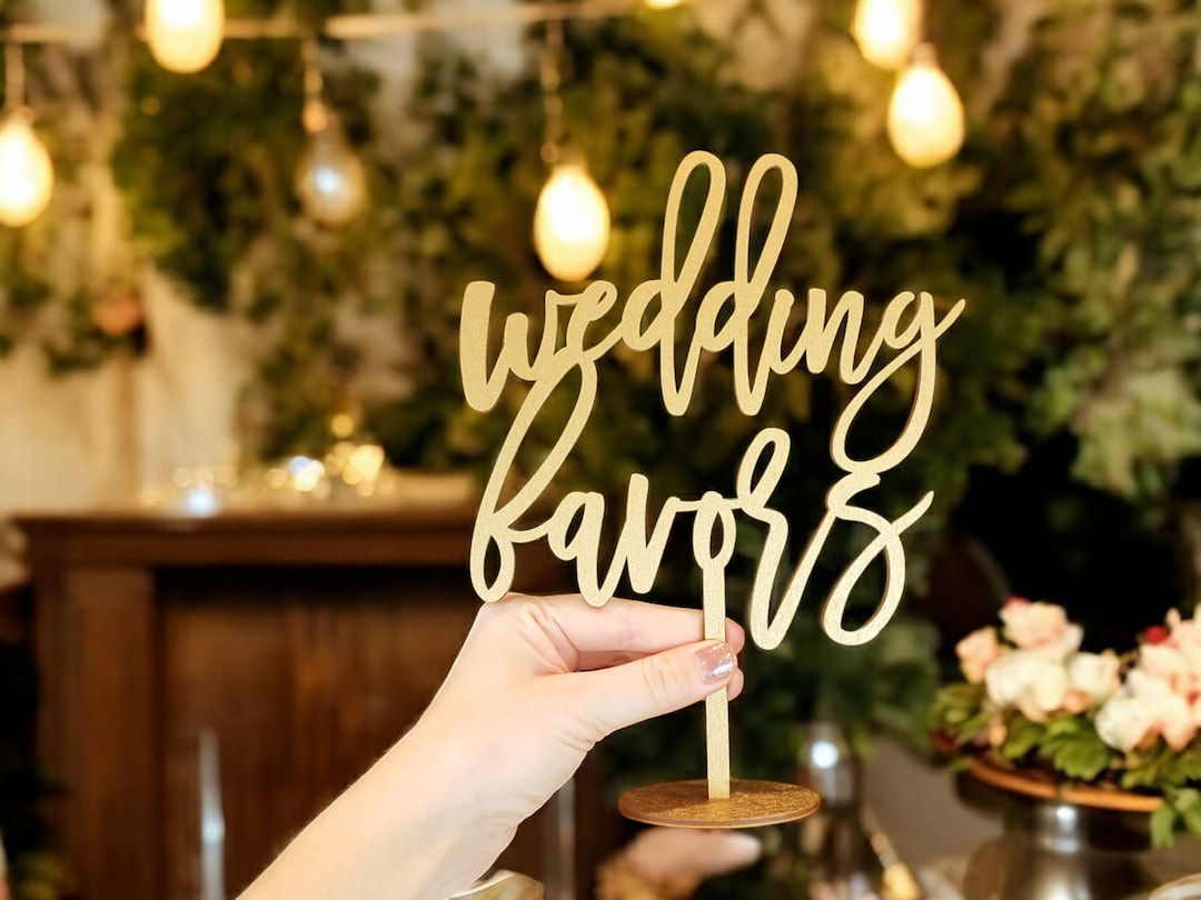Wedding Favors Table Sign | Tall Cards & Gifts Table Sign | Table Sign ...