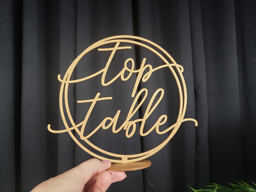 Top Table Circle Sign | Head Table Sign - Etsy