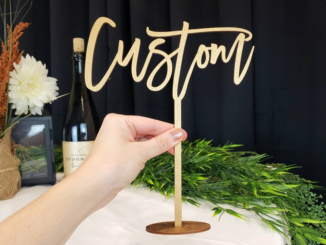 Custom Table Sign Personalized Table Sign - Etsy