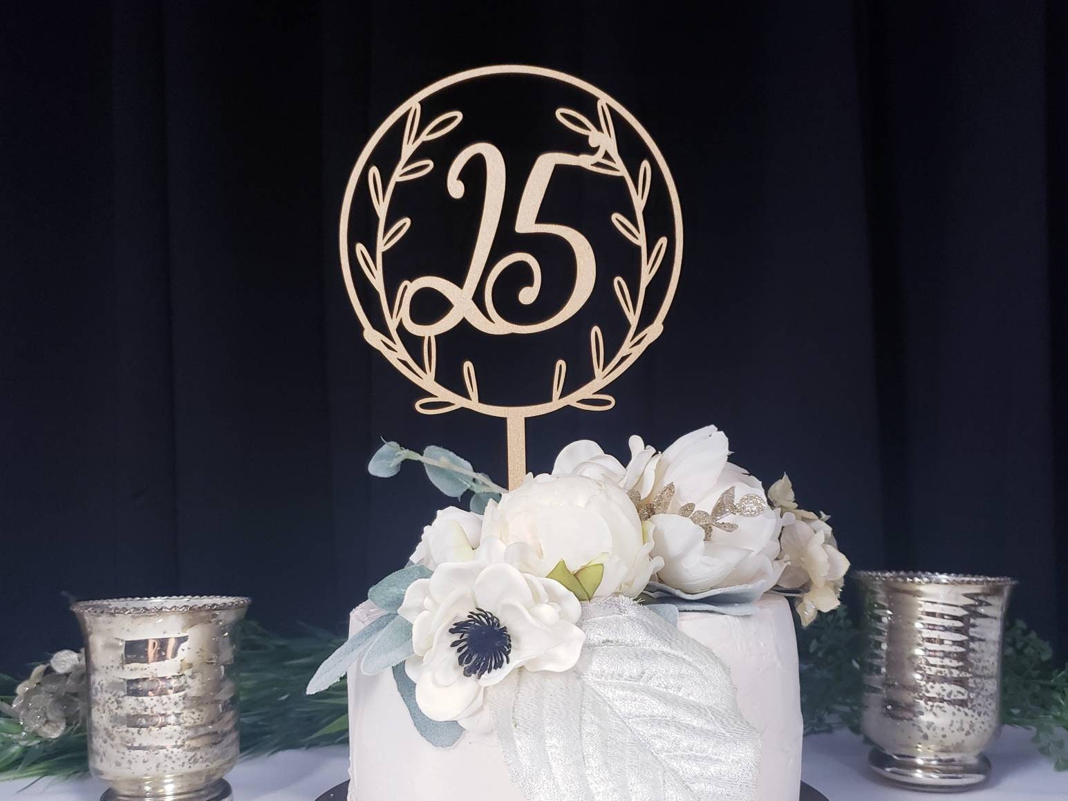 Birthday Cake Topper 25th Anniversary Topper 50 Years - Etsy
