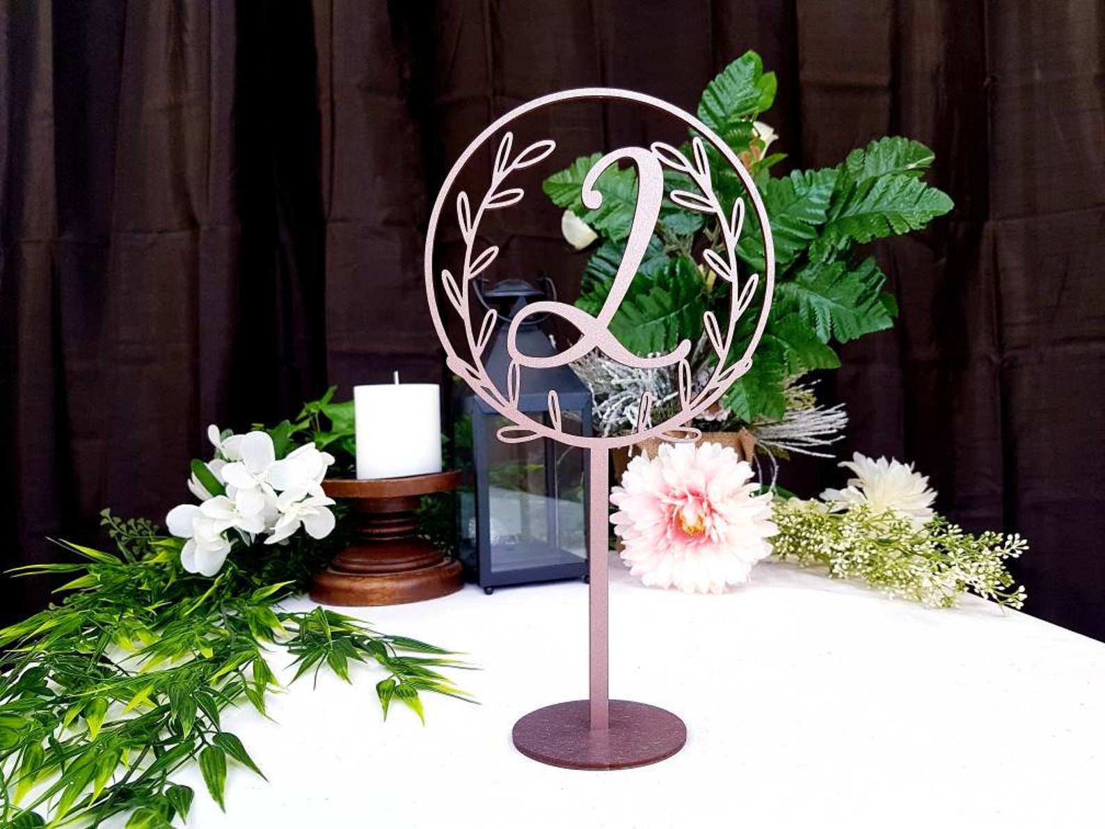 Tall Circled Wreath Table Numbers Wedding Table Numbers - Etsy Canada