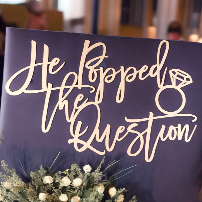 He Popped the Question - Etsy