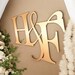 Wedding Initials Sign | Wedding Wood Monogram | Wood Cut Out | Large ...
