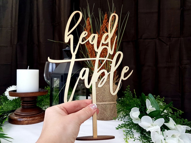 Head Table Wood Signs Personalized Wedding Ideas Laser Cut | Etsy