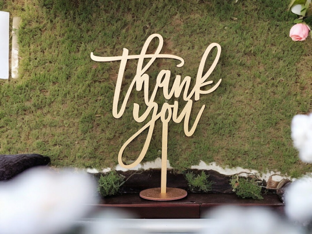 Thank You Table Sign | Thankyou Sign - Etsy