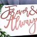 Forever & Always Hula Hoop Sign Wedding Signs Large Wood | Etsy