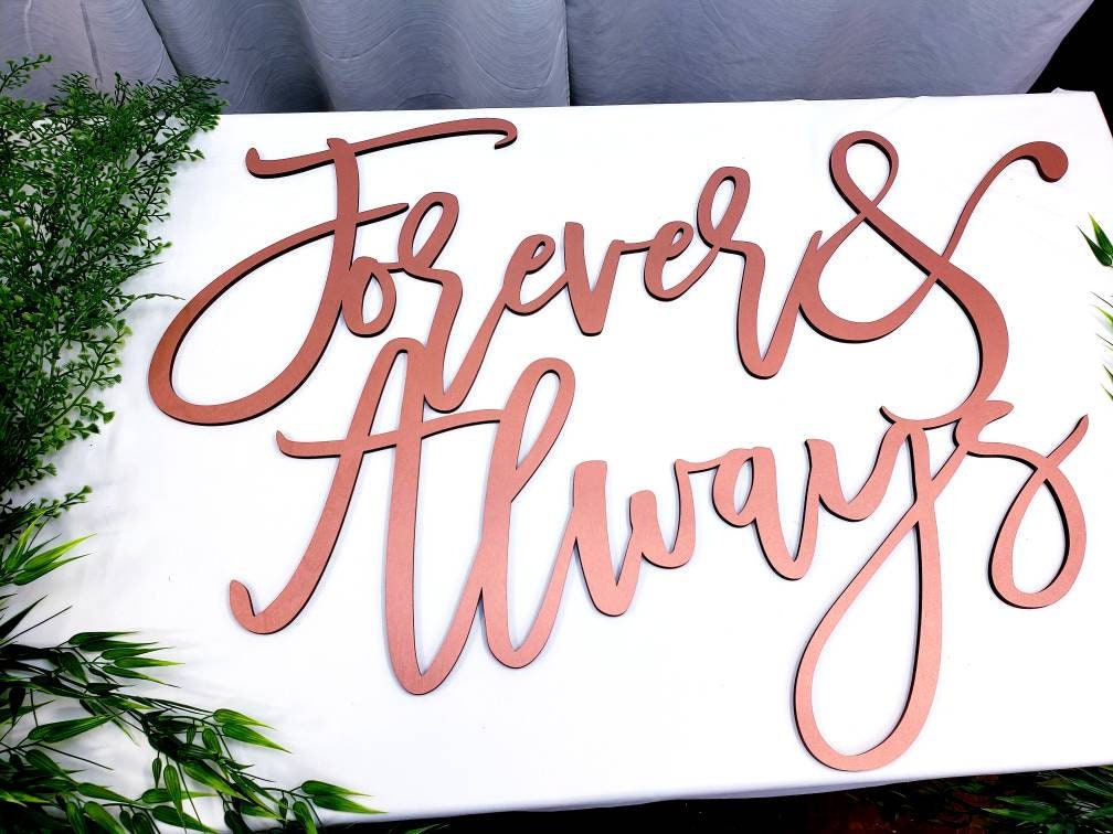 Forever & Always Hula Hoop Sign Wedding Signs Large Wood - Etsy Canada