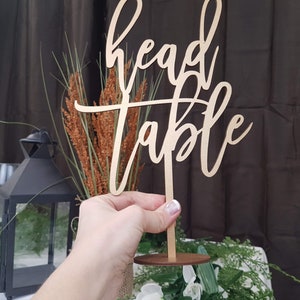 Head Table Wood Signs | Personalized Wedding Ideas | Laser Cut Wood ...