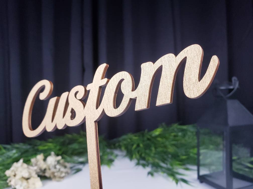 Custom Table Sign | Etsy
