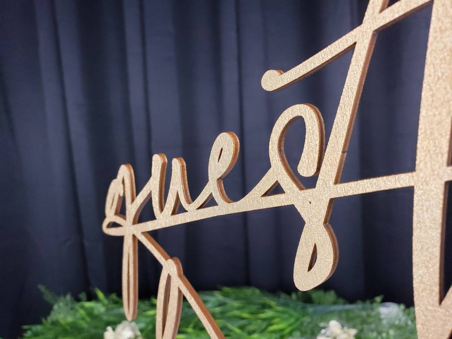 Guest Book Table Sign Classy Guest Book Sign Wooden Decor | Etsy