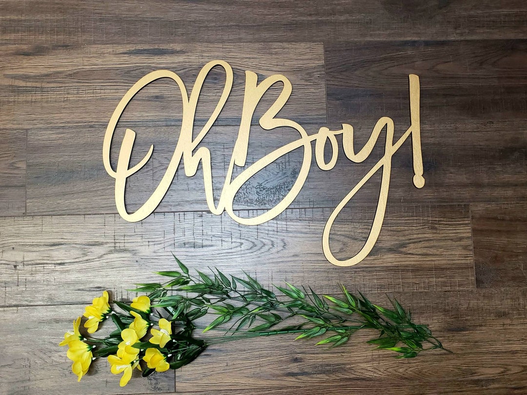 Oh Boy Sign | Gender Reveal Sign | Baby Boy Sign | Nursery Sign - Etsy