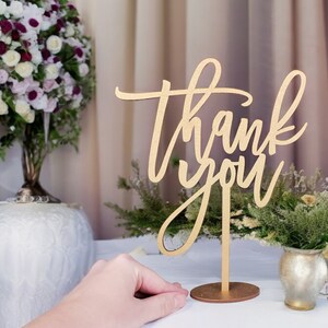 Thank You Table Sign | Thankyou Sign - Etsy