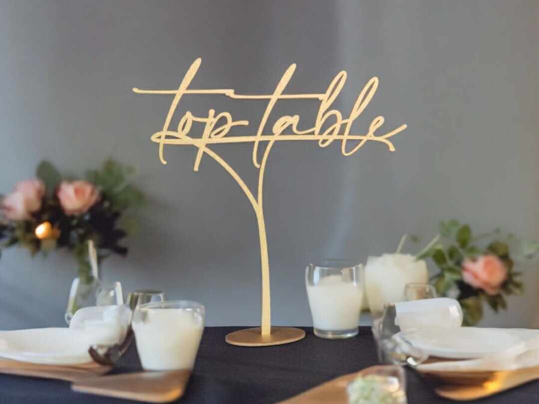 Top Table Sign | Head Table Sign - Etsy