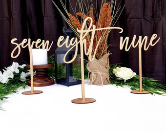 Gold Table Numbers - Etsy