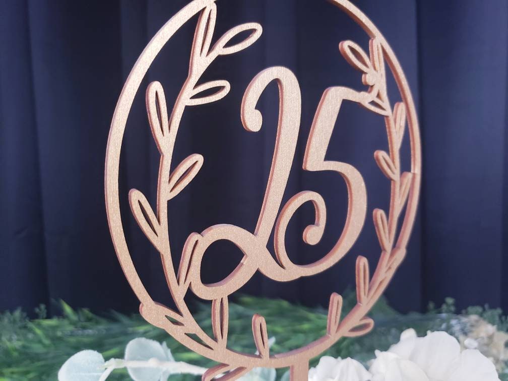 Birthday Cake Topper 25th Anniversary Topper 50 Years - Etsy
