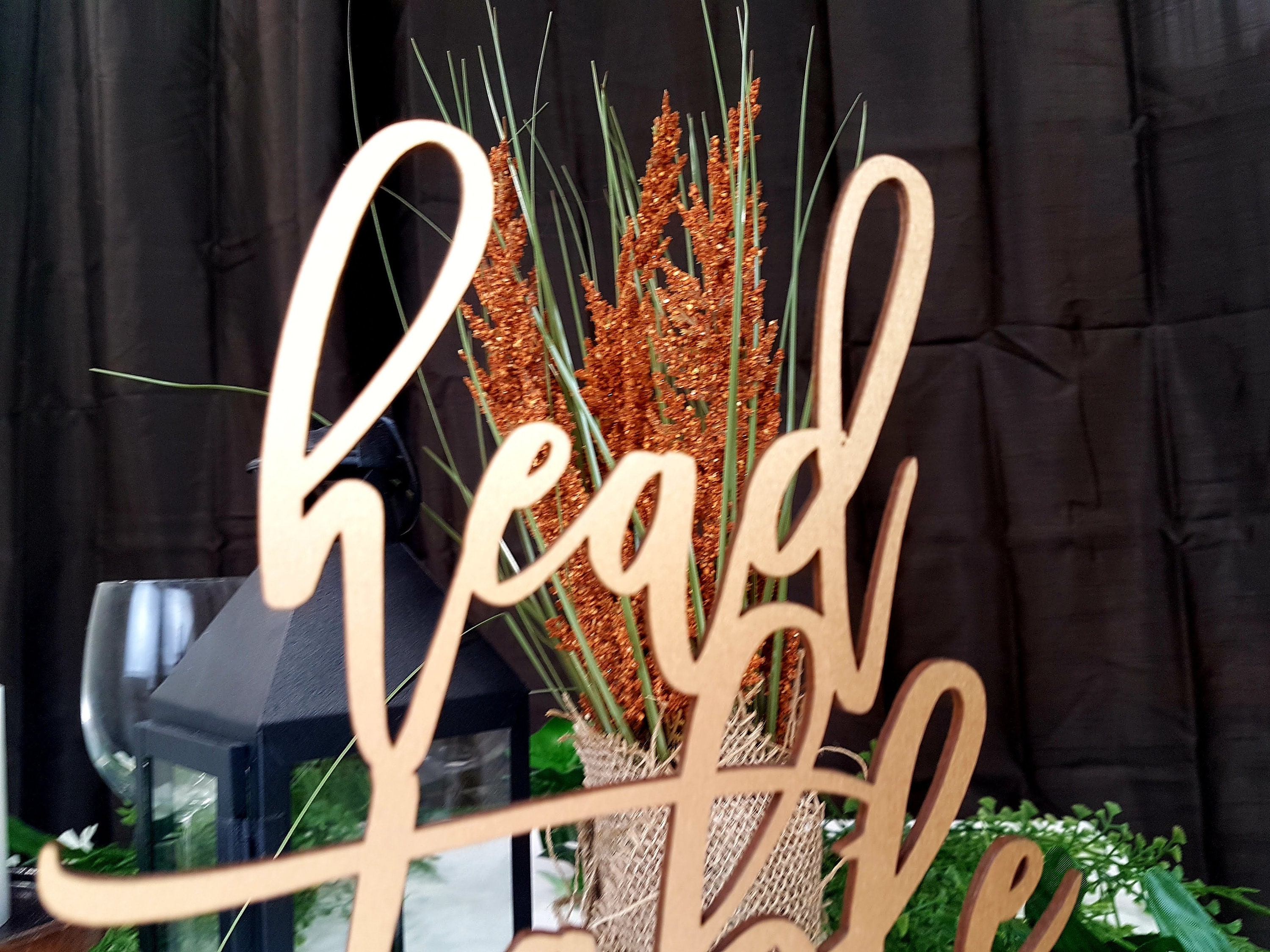 Head Table Wood Signs Personalized Wedding Ideas Laser Cut | Etsy