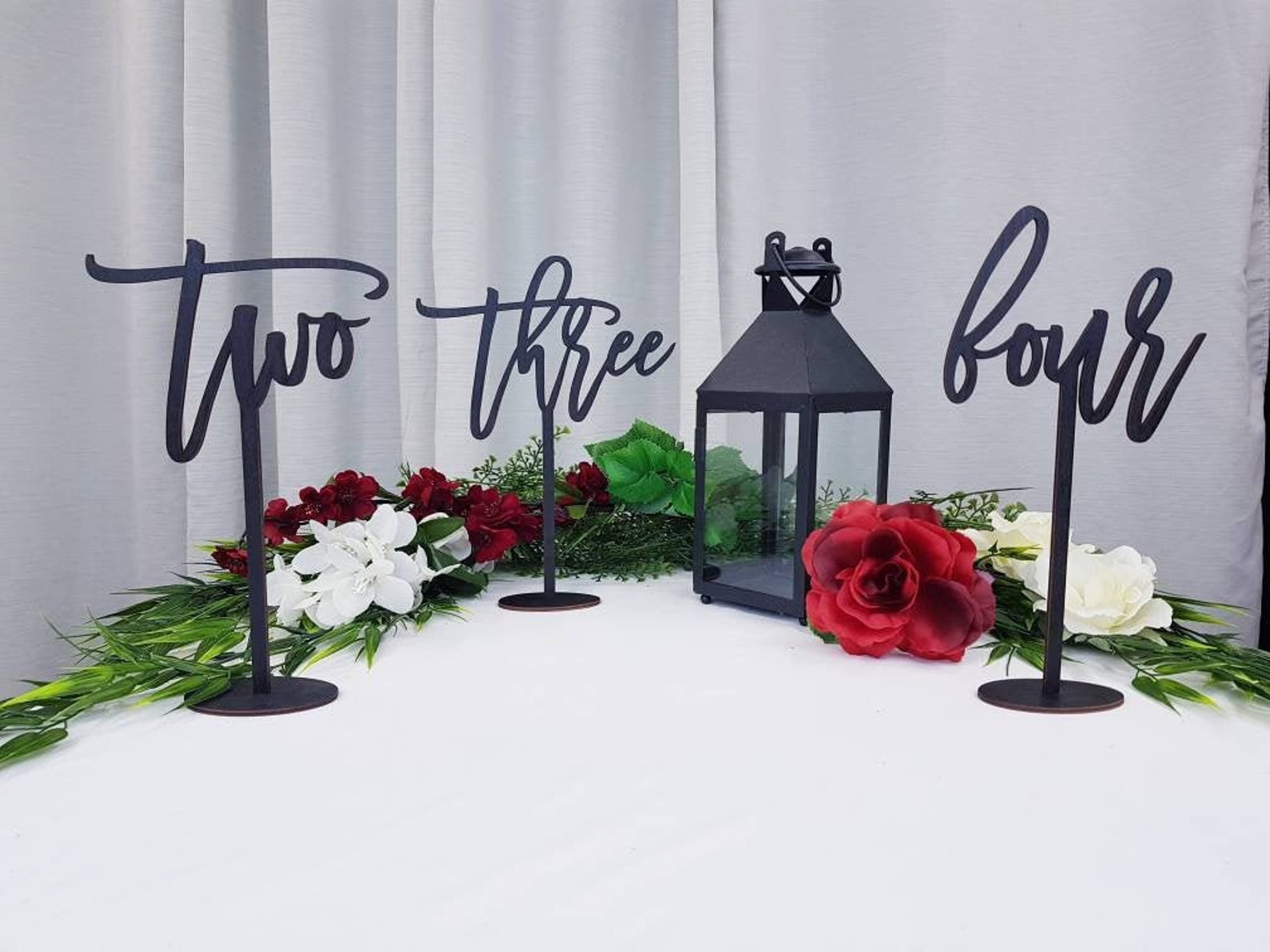 Black Table Numbers for Wedding Wedding Table Numbers Wood Table ...