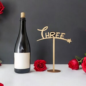 Fantasy Table Numbers | Gold Table Number | Shooting Star - Etsy