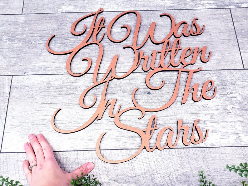 It Was Written in the Stars Wall Art Wedding Decor - Etsy