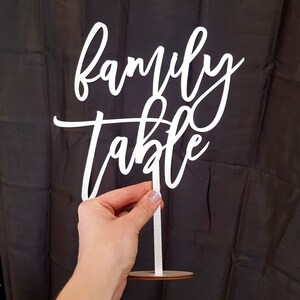 Family Table Wood Signs Wedding Wood Table Signs Laser Cut - Etsy Canada