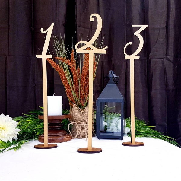 Tall Table Numbers Stands - Etsy