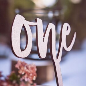 Modern Table Numbers | Wedding Table Numbers | Wood Table Numbers ...