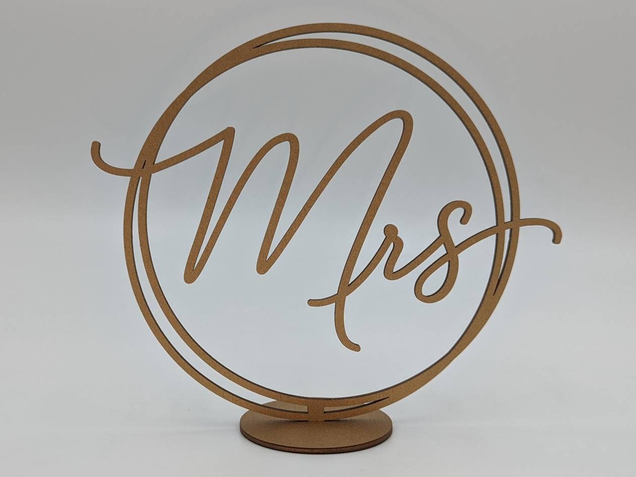 Mr and Mrs 2 Piece Set Head Table Signs Set of 2 - Etsy