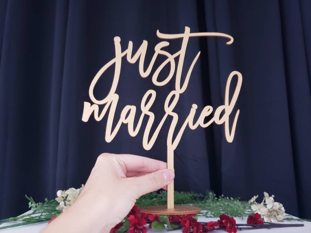 Just Married Sign | Etsy
