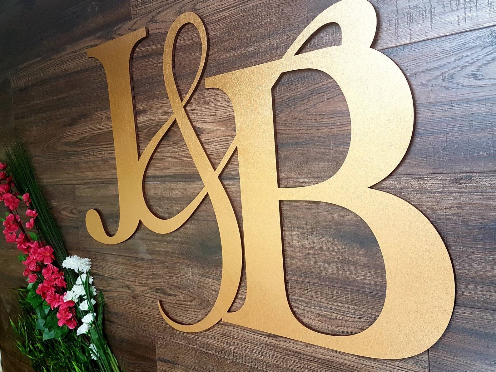 Wedding Initials Sign Wedding Wood Monogram Wood Cut Out - Etsy