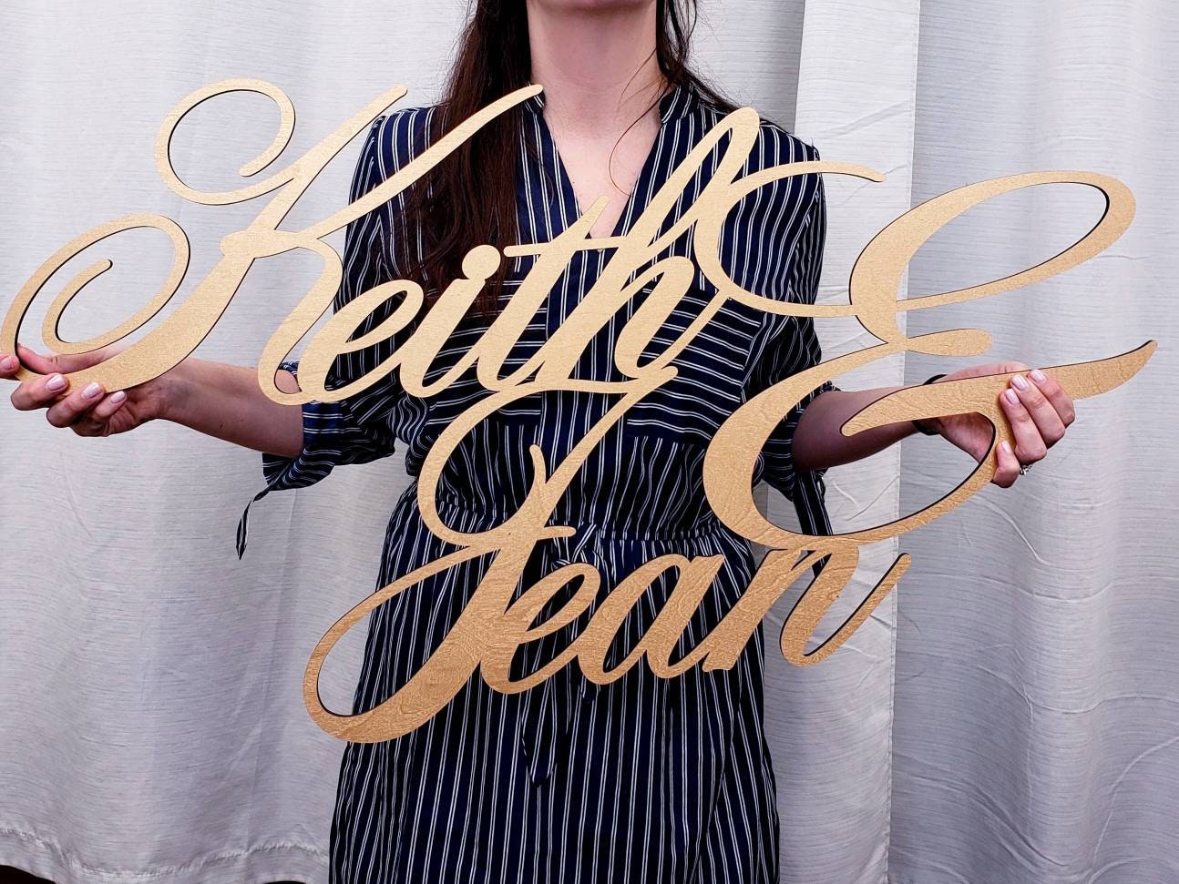 Wood Name Sign Laser Cut Name Word Cut Out Last Name | Etsy