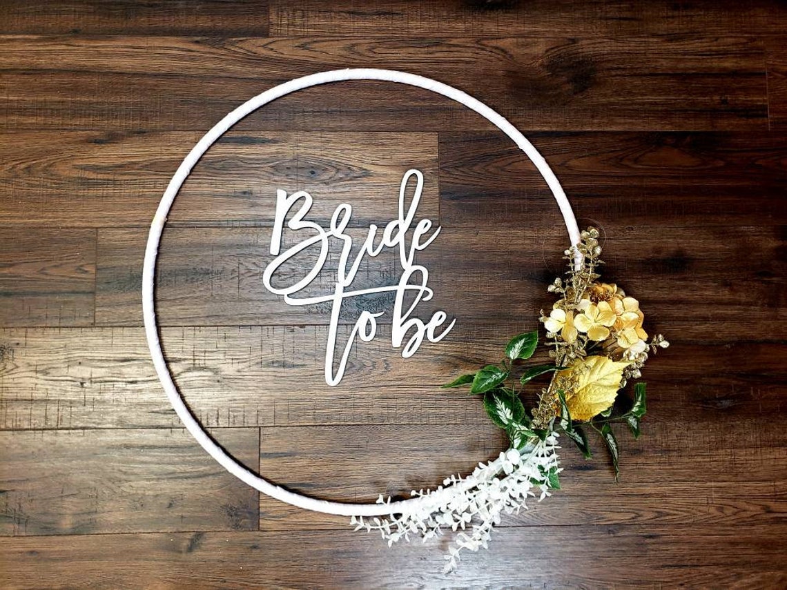 Bride To Be Wood Sign Laser Cut Words Word Cut Out | Etsy