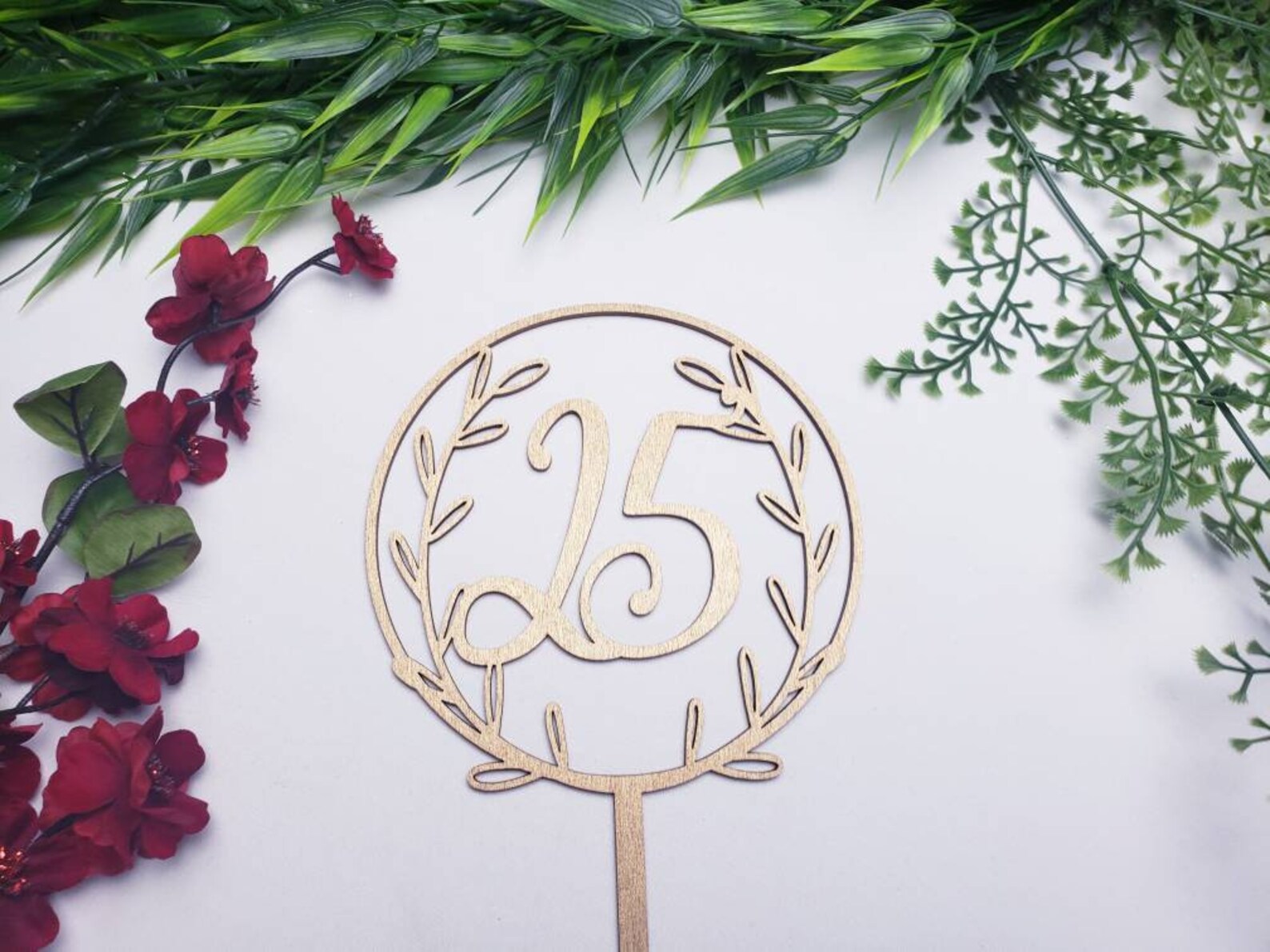 Birthday Cake Topper 25th Anniversary Topper 50 Years | Etsy