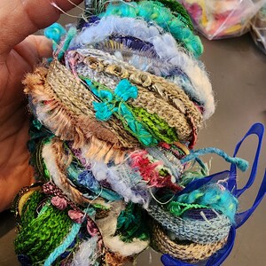 NEW Boho of Color Textures 30 Yds, 15/2yds Specialty Yarn Fiber Set ...