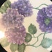Painted Tile; Hydrangeas, Botanical Art. Purple Ceramic Tile, Hand ...