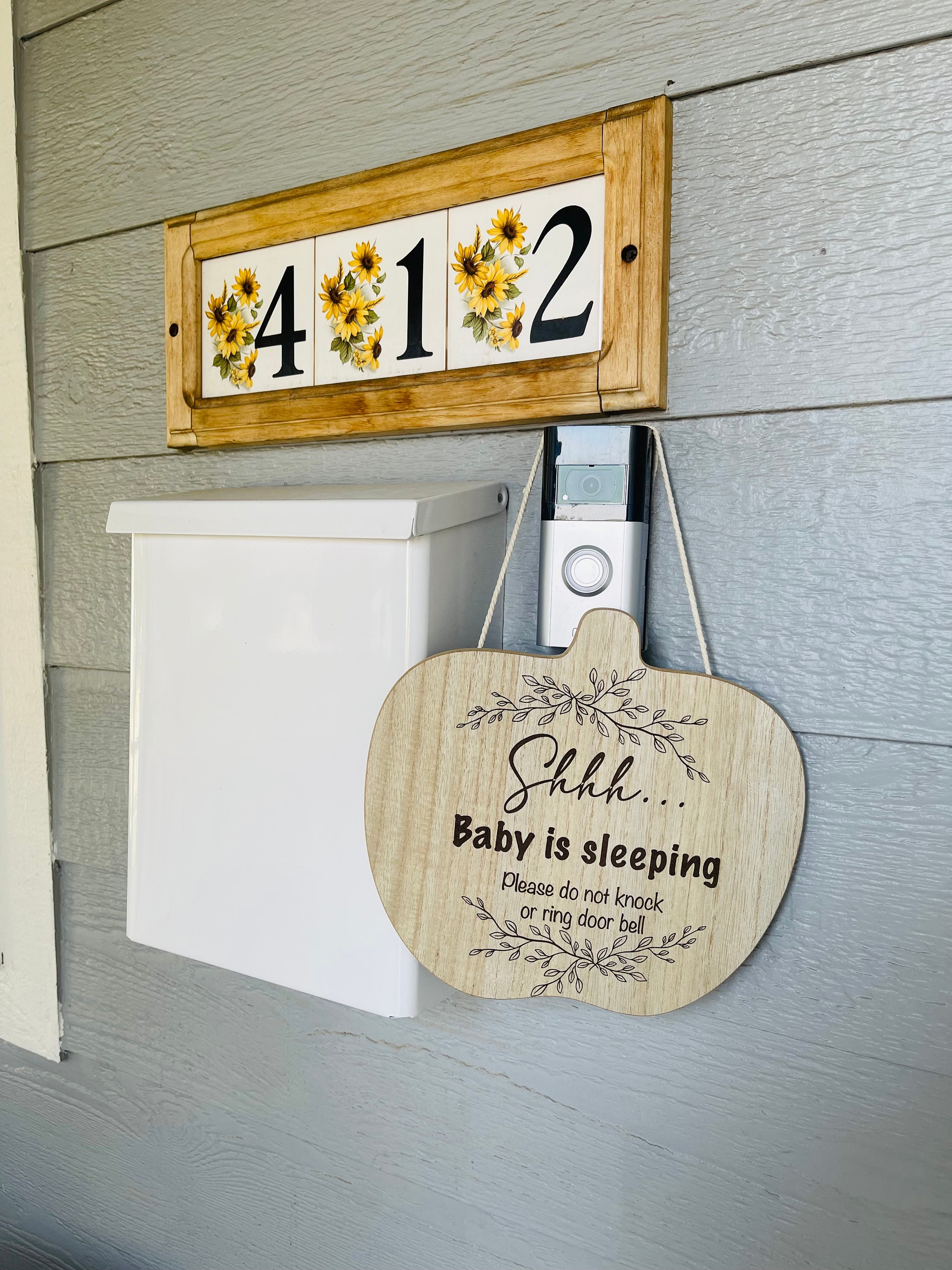 Sleeping Baby Door Sign - Etsy