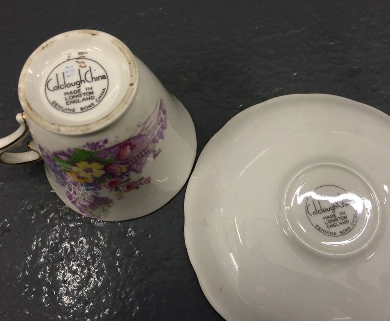 Colclough Vintage Bone China Tea Cup and Saucer | Made in England ...