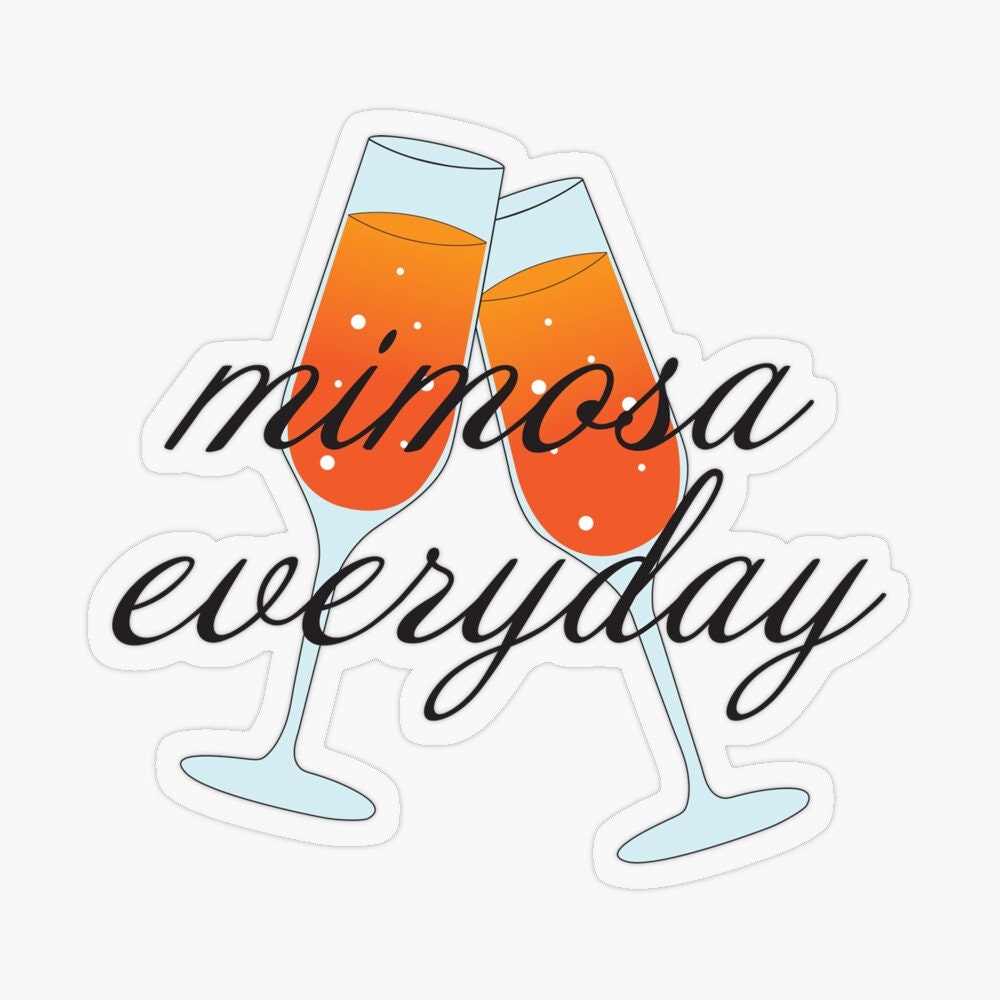Mimosa Everyday Sticker - Etsy