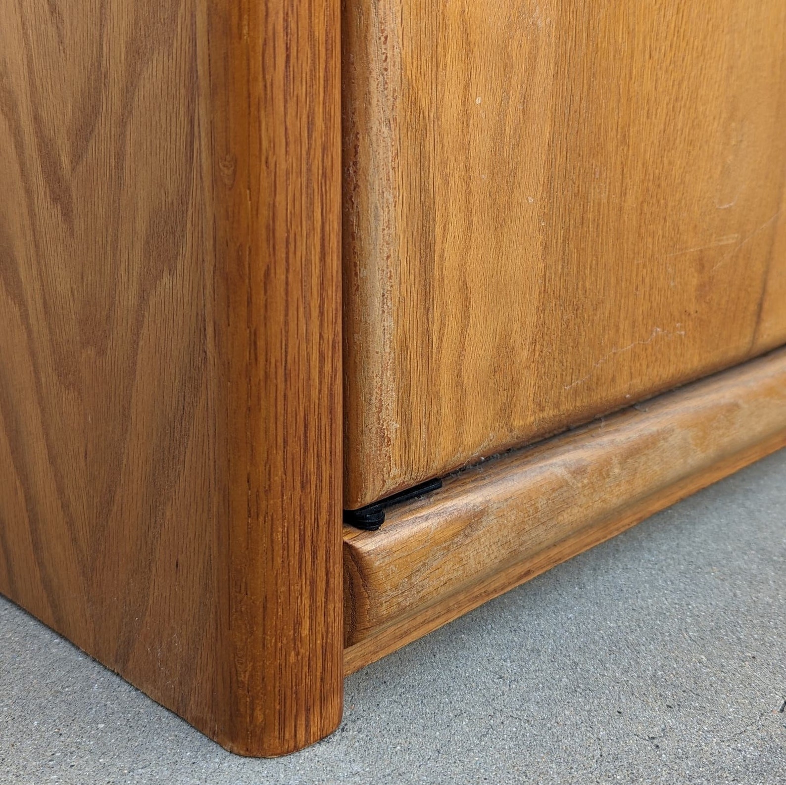 Nice Oak Bookcase, Vintage, Adjustable Shelves, Solid Wood, Mid Century ...
