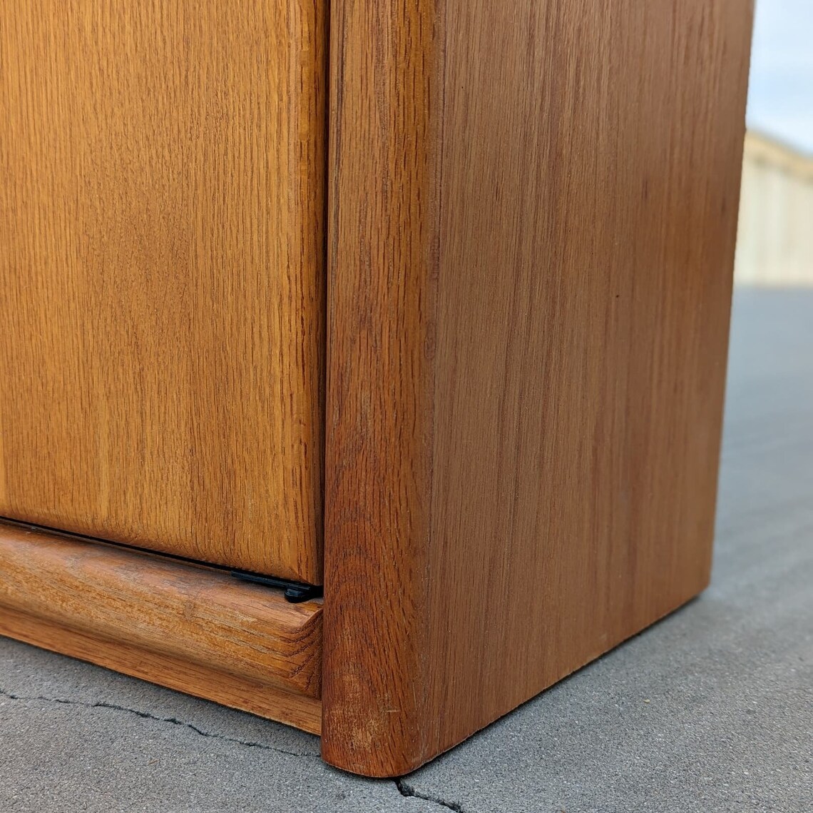 Nice Oak Bookcase, Vintage, Adjustable Shelves, Solid Wood, Mid Century ...