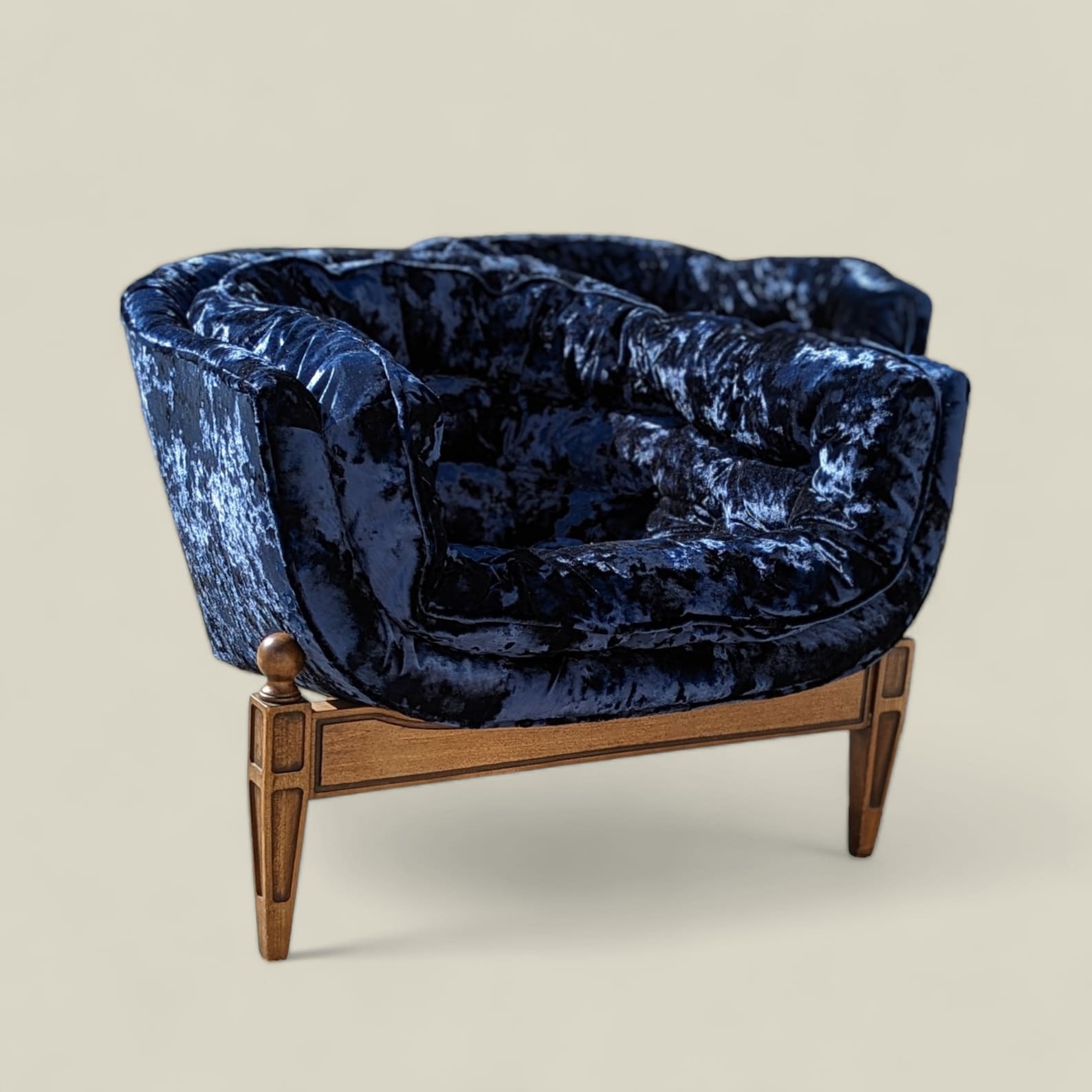 Pair of Mid Century Low Profile Scoop Lounge Chairs by Castro ...