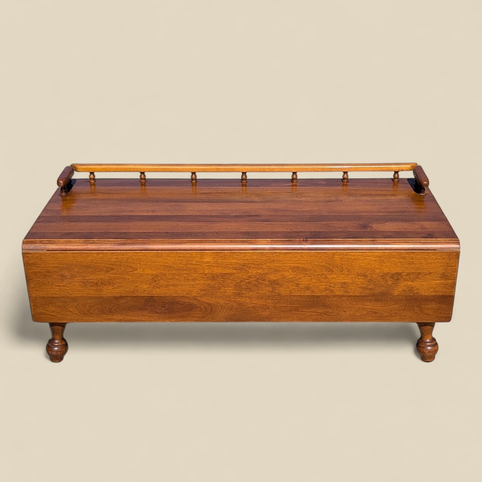 Early American Coffee Table, Solid Wood, Drop Leaf, Traditional, Living ...
