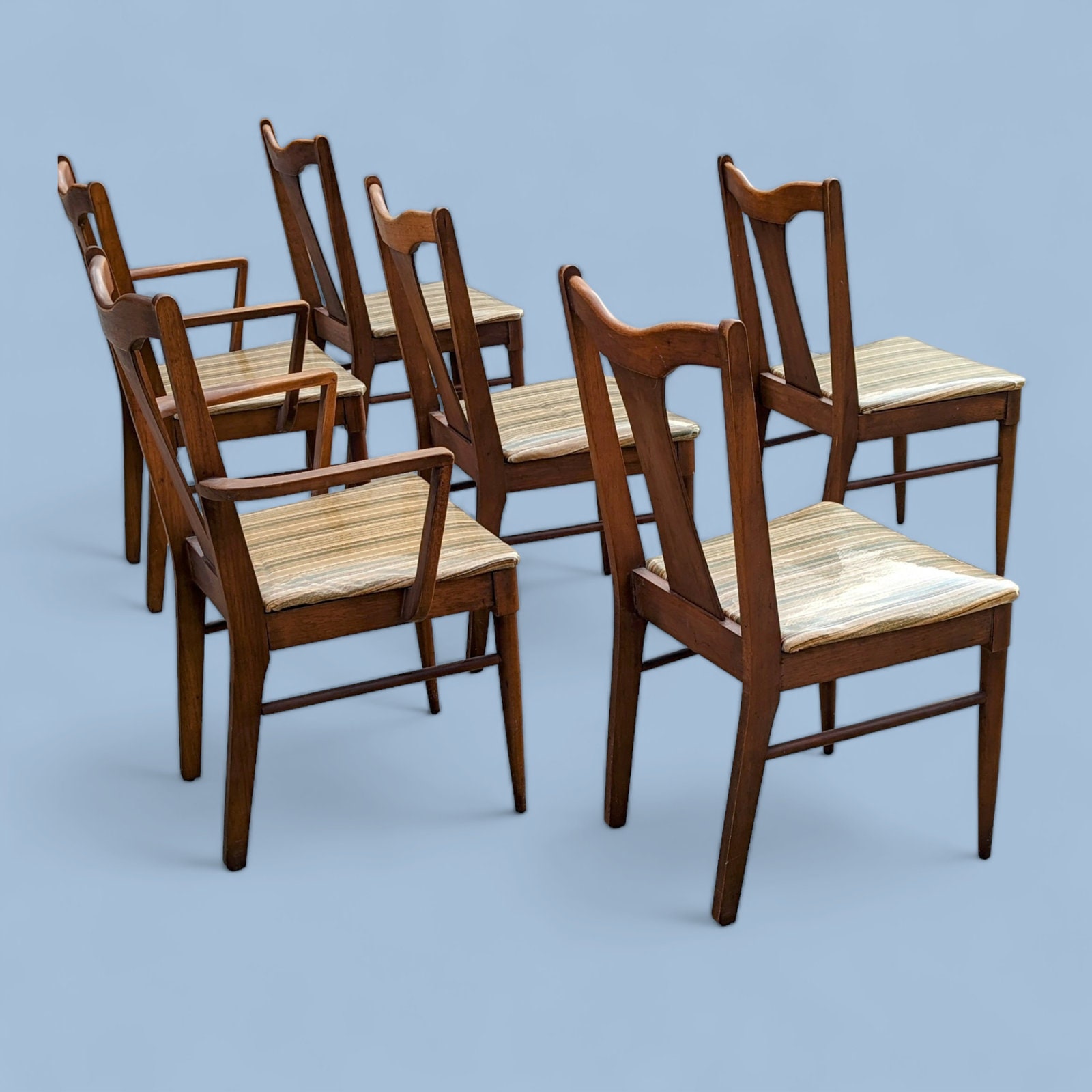 Dining Chairs by Garrison Furniture, Walnut, Mid Century, MCM, Original ...