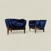 Pair of Mid Century Low Profile Scoop Lounge Chairs by Castro ...