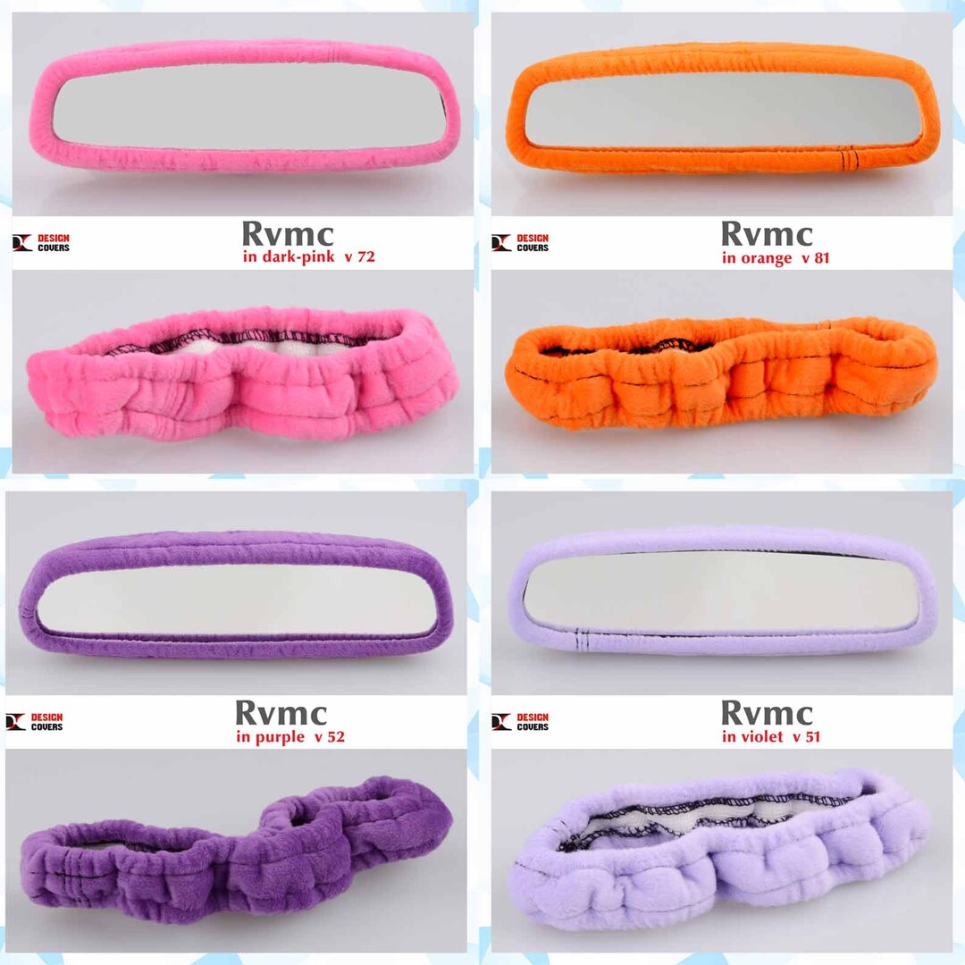 Cute Rear View Mirror Cover in Solid Colors Nice Smooth - Etsy UK