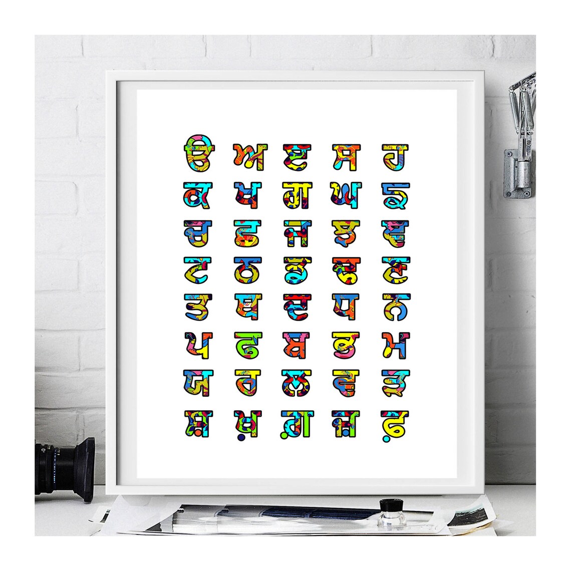 The Punjabi Alphabet (gurmukhi) Print - Etsy Canada