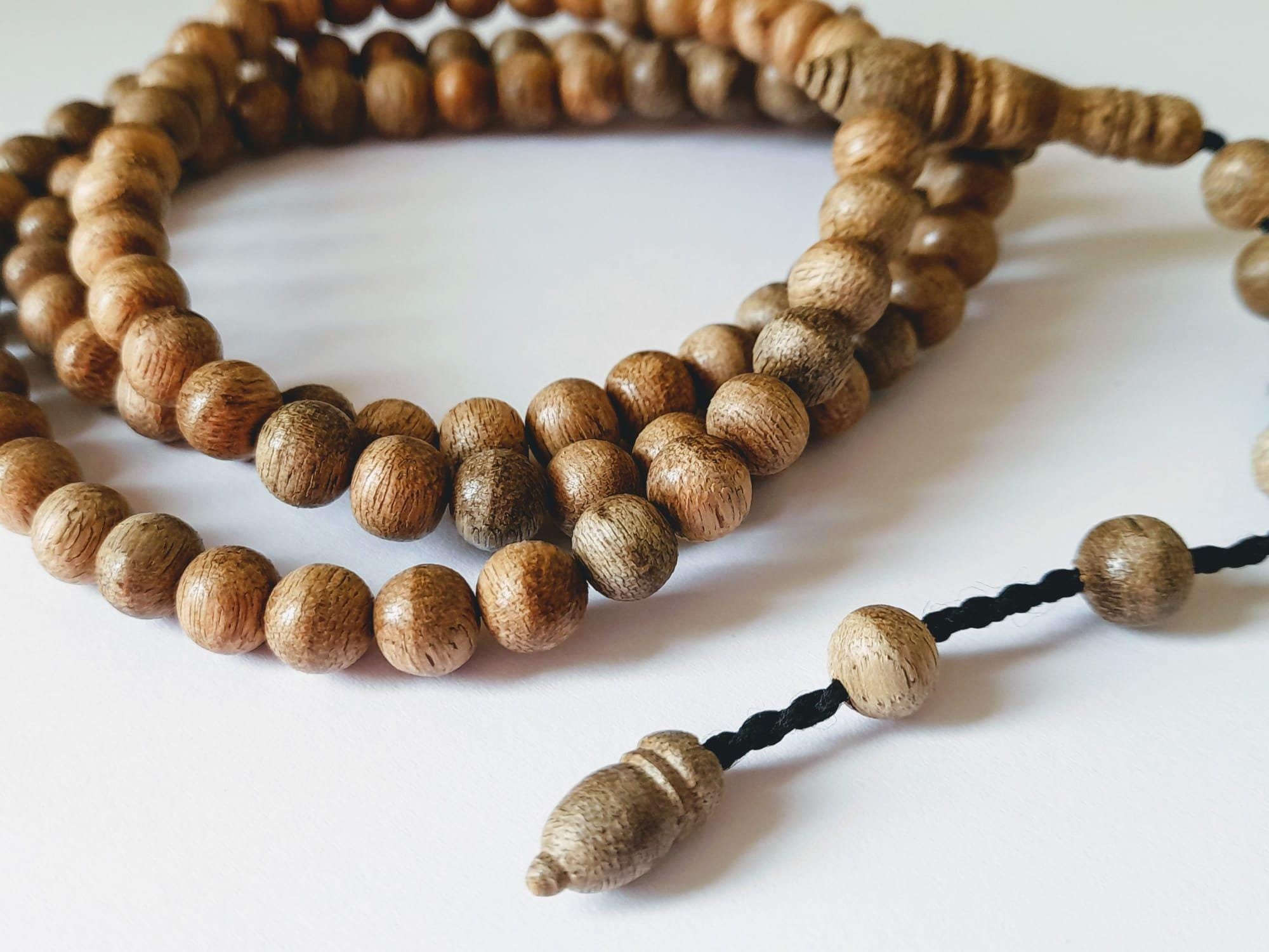 Oud Wood Tasbih 99 Prayer Beads 8mm Wooden Beads Tasbeeh Moslem Ramadan ...