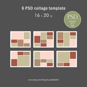 Storyboard 16x20 6 Files 16x20 Collage Photo Collage Template Photo ...