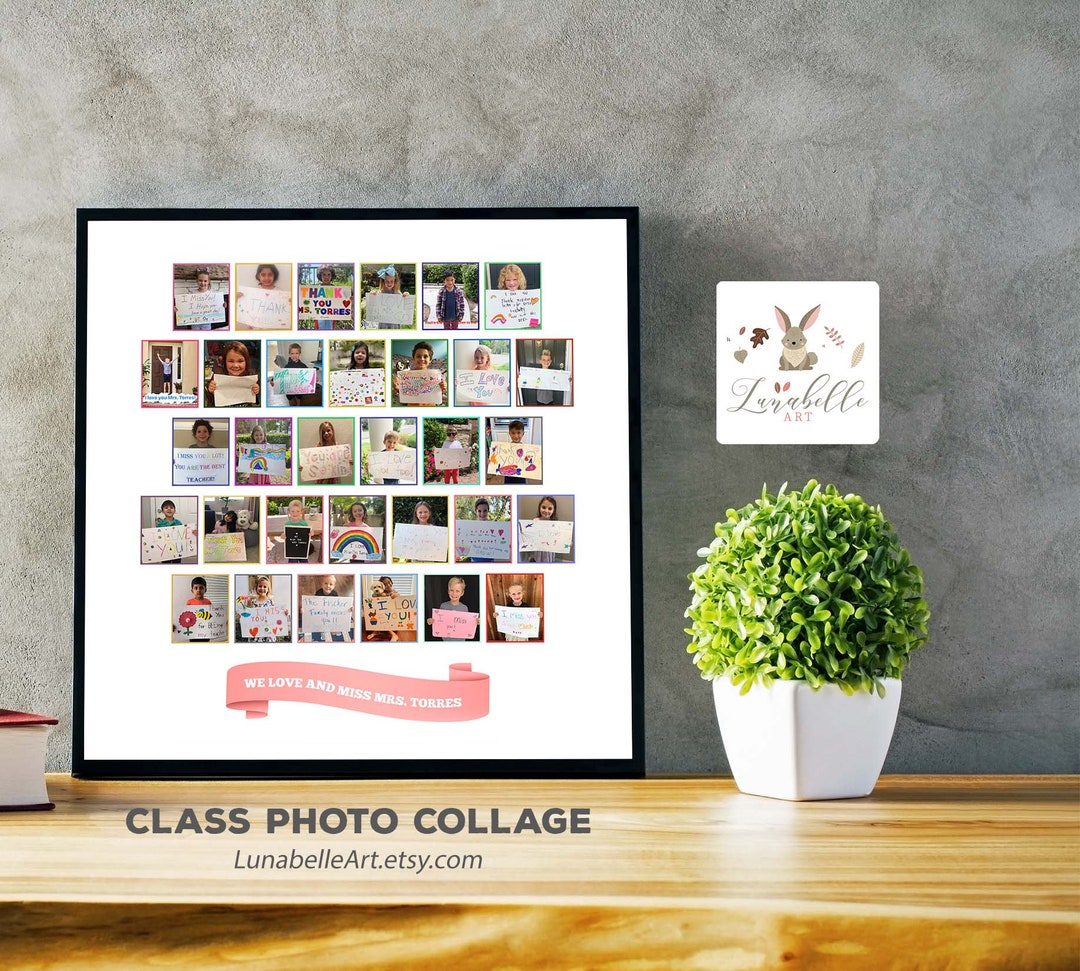 School Photo Collage | School Photo Display | Teachers Gift ...