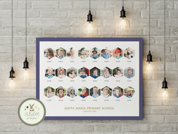 School Photo Collage School Photo Display Teachers Gift - Etsy