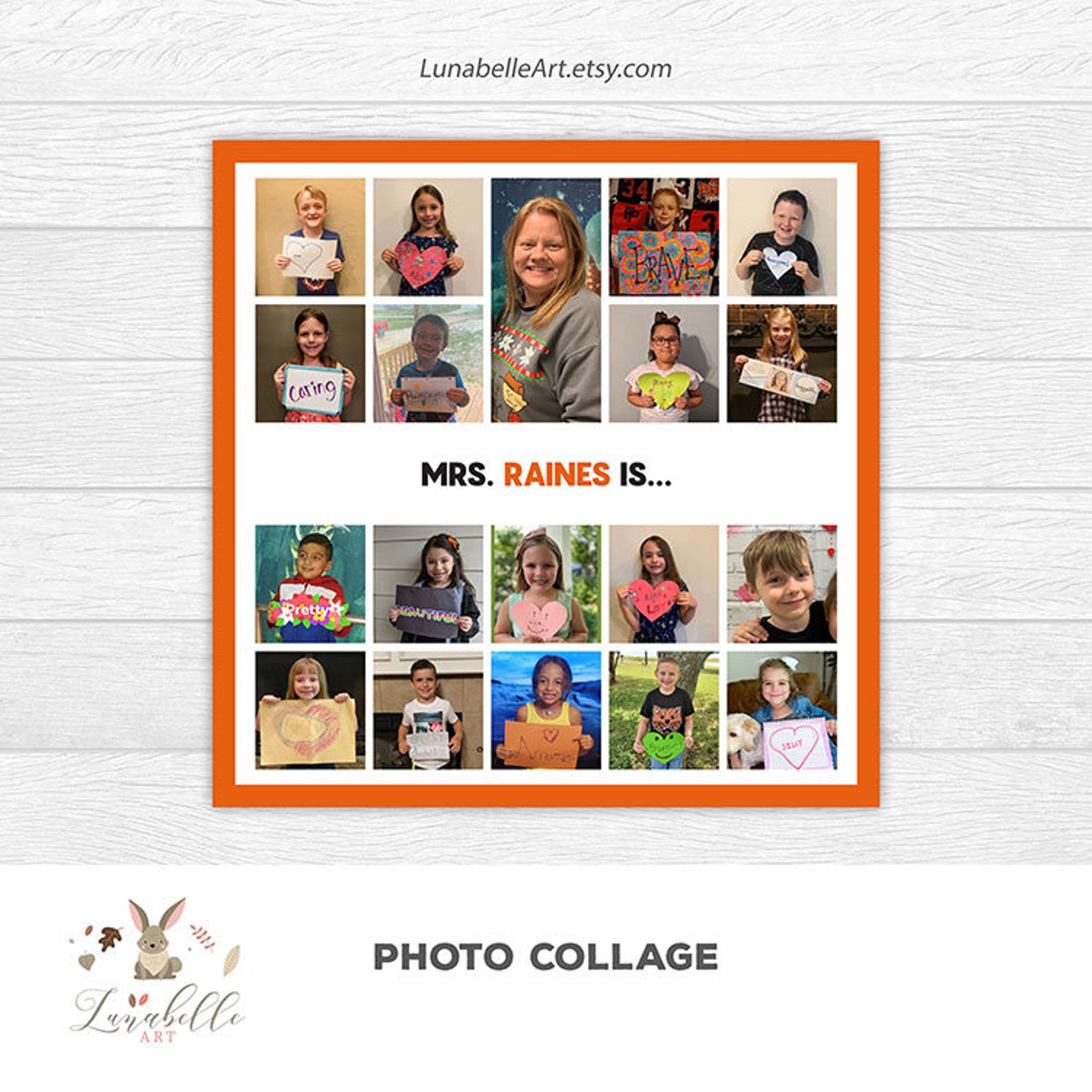 School Photo Collage | School Photo Display | Teachers Gift ...